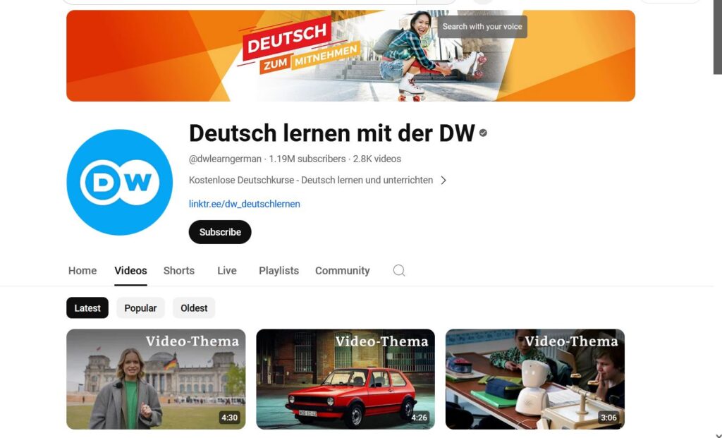 The Best YouTube Channels for Learning German – Natural Language Journey