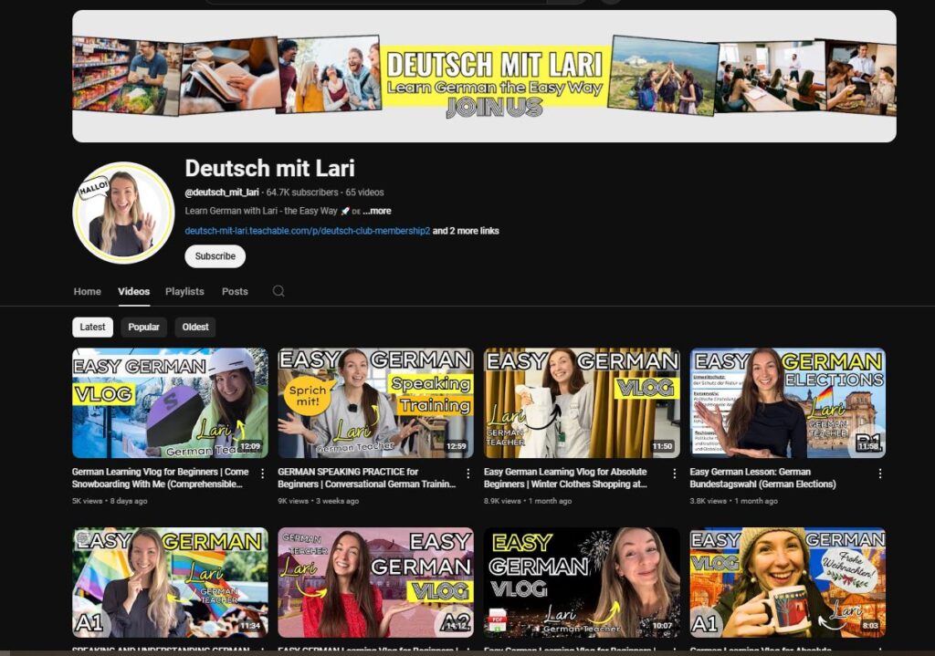 The Best YouTube Channels for Learning German – Natural Language Journey