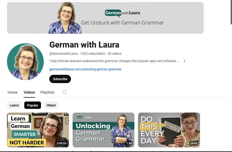 The Best YouTube Channels for Learning German – Natural Language Journey
