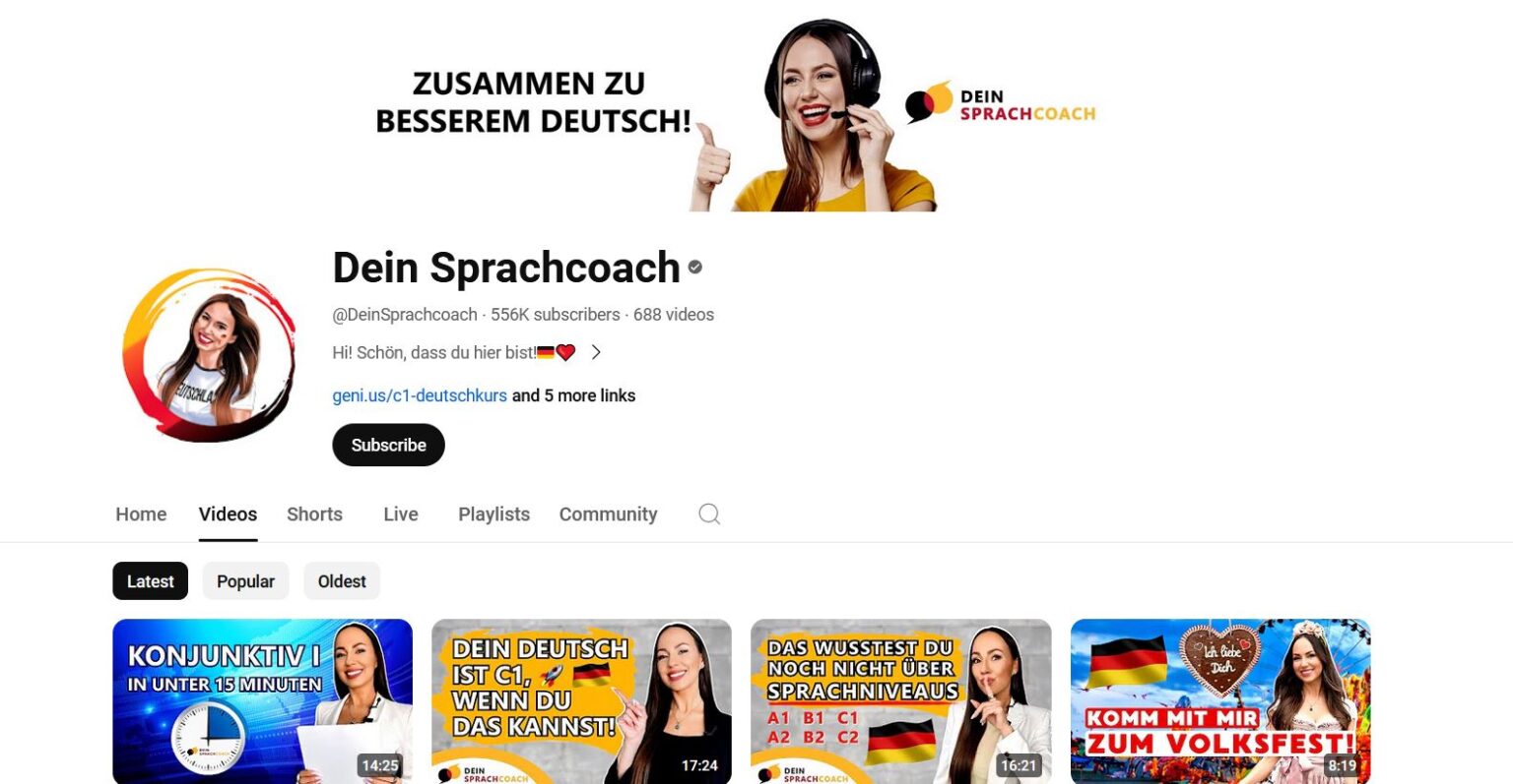 The Best YouTube Channels for Learning German – Natural Language Journey