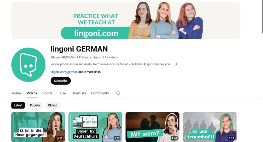 The Best YouTube Channels for Learning German - Natural Language Journey