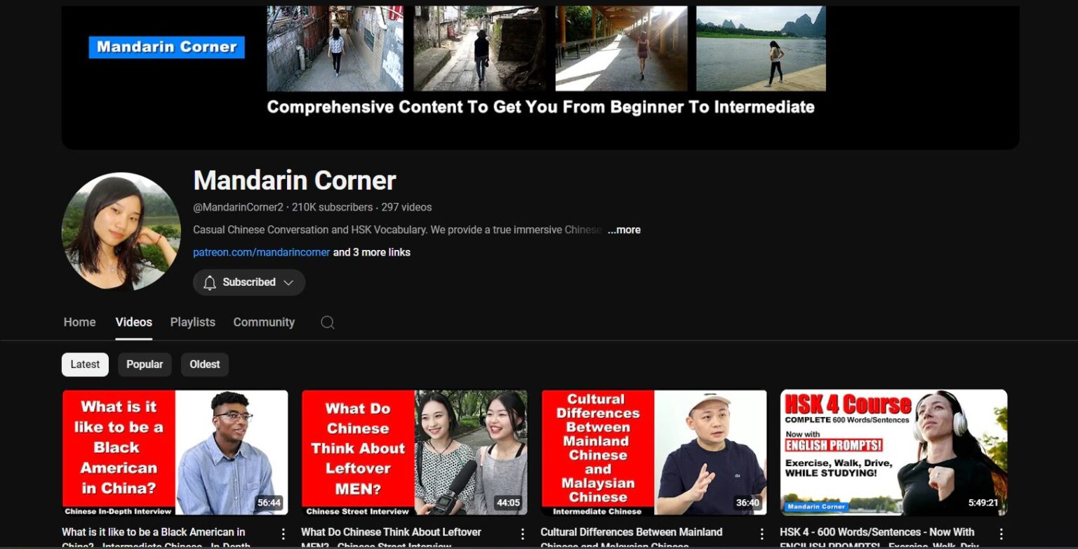 The Best YouTube and Bilibili Channels for Learning Chinese – Natural ...